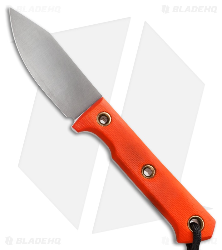 Wallace Edged Tools FS I Fixed Blade Knife Orange G-10 (3.25" Satin ...