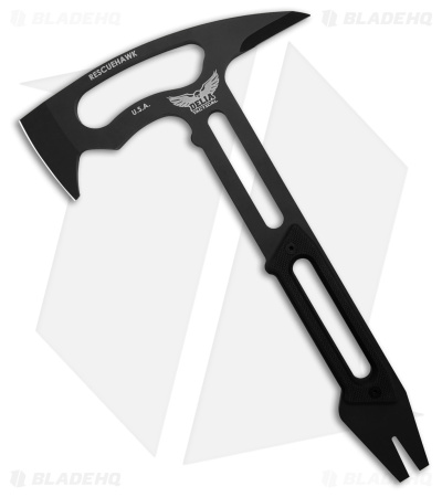 White River Delia Tactical Rescue Hawk Black G-10 - Blade HQ