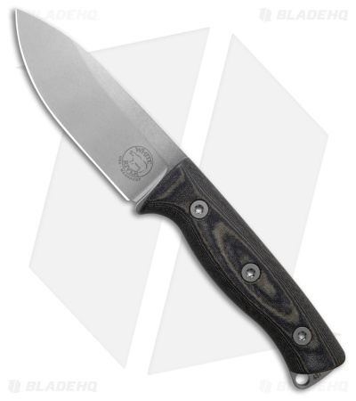 White River Knives Ursus Cub Knife Black/OD Green Micarta