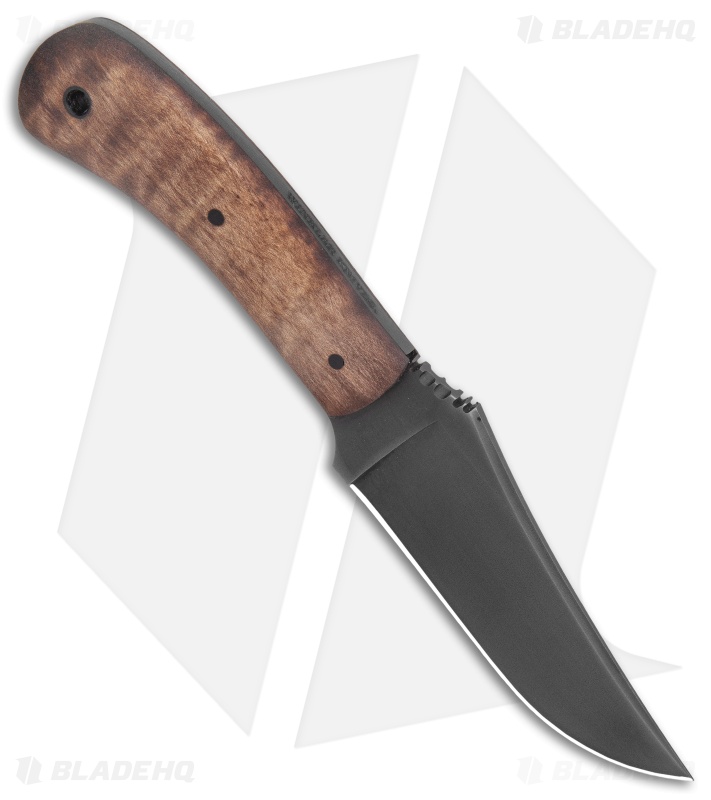 Winkler Knives Blue Ridge Hunter Fixed Blade Knife Maple (4.1" Black ...