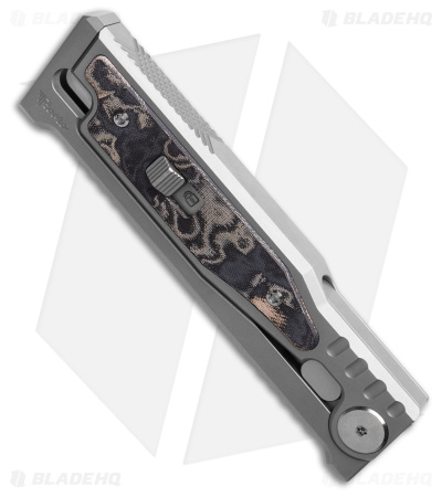 Reate EXO-M Drop Point Gravity Ti Mic/Satin - Blade HQ