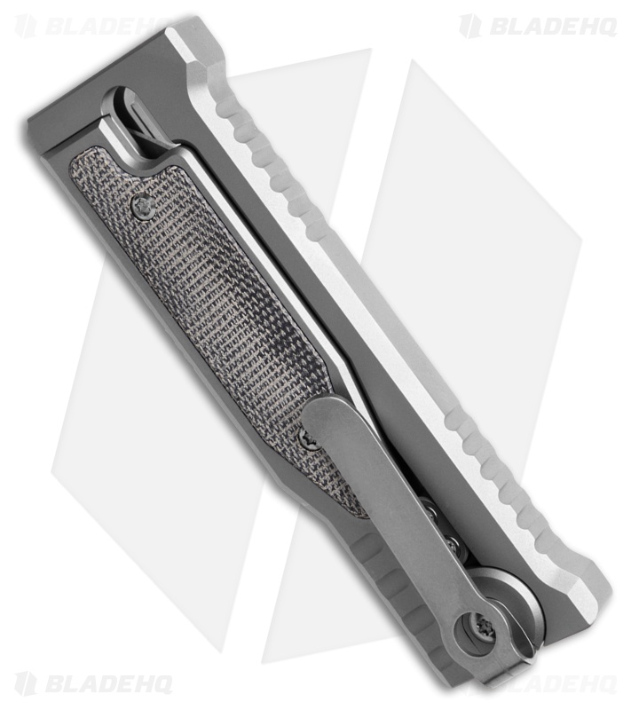 Reate EXO Mini Drop Point Gravity Knife Ti + Black Micarta