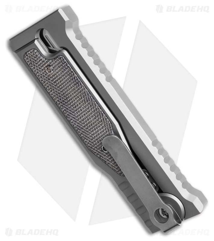 Reate EXO Mini Tanto Gravity Knife Titanium + Black Micarta