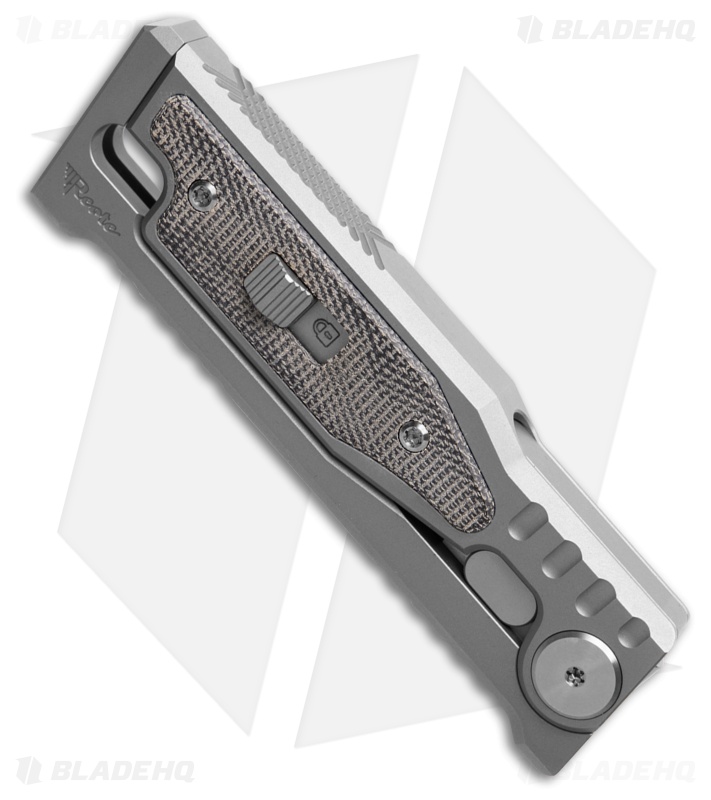 Reate EXO Mini Tanto Gravity Knife Titanium + Black Micarta