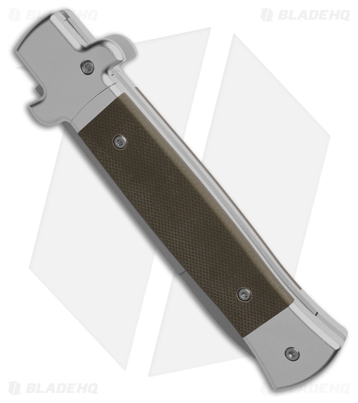 AKC X-Treme 4" Shadow Bolster Release Auto Knife Military Green G-10 (4 ...