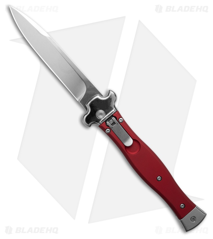AGA Campolin Zero Italian Leverlock Auto Knife Red Aluminum