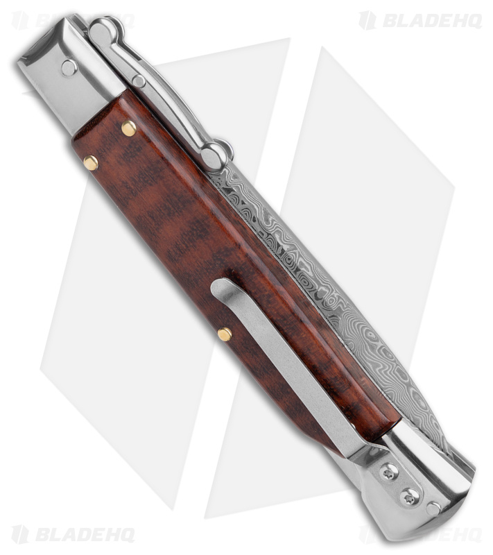 AKC World Swinguard Auto Italian Bayonet Stiletto Snakewood