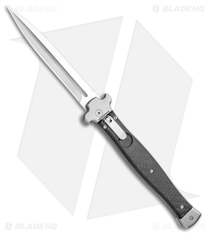 AGA Campolin Zero+ Italian Leverlock Automatic Knife Carbon Fiber (4.5 ...