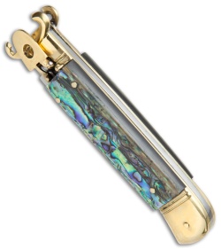 AKC Shot Puller 8" Lever Lock Italian Auto Abalone w/ Brass (3.2 ...