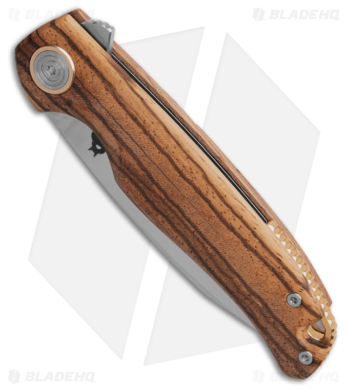 Fox Knives Argus Liner Lock Zebra Wood (Satin) - Blade HQ