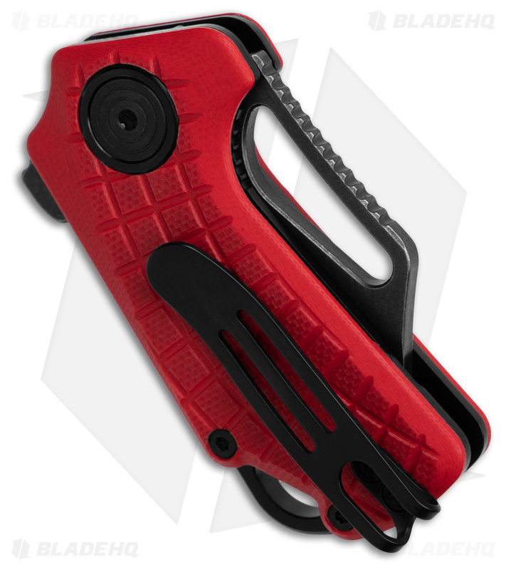 Fox Knives Puck Knife Red G-10 (1.4" Black SW) - Blade HQ