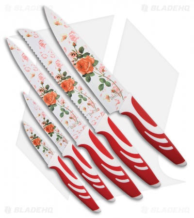 Benchmark Red Rose 5-Piece Kitchen Set - Blade HQ