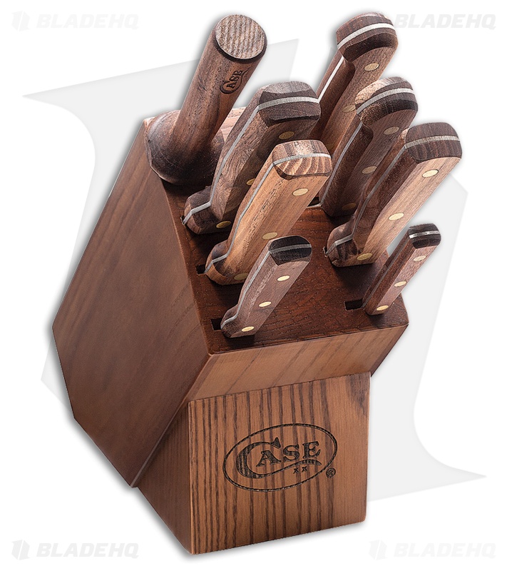 Case Kitchen Block Set Walnut Wood (9-Piece) 10249 - Blade HQ