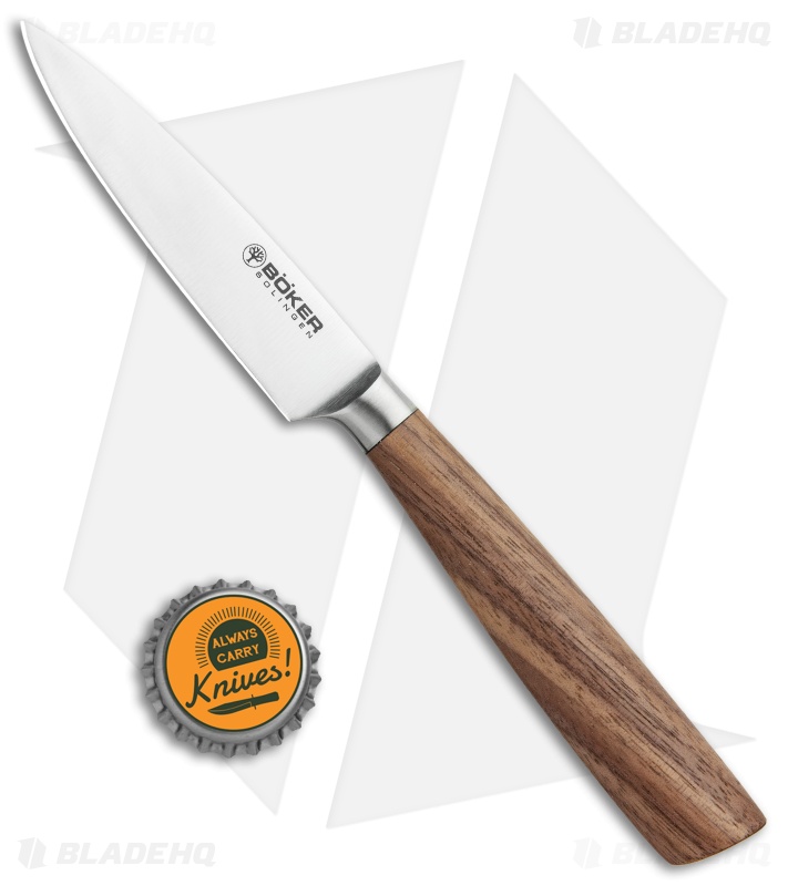 Boker Core Paring Kitchen Knife | Walnut Wood - Blade HQ