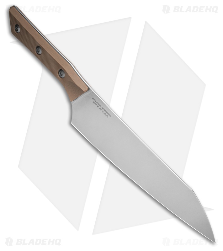 Microtech Chef's Fixed Blade Knife Tan G10