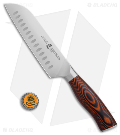 Tuo Cutlery Fiery Phoenix | Pakkawood Santoku Knife - Blade HQ