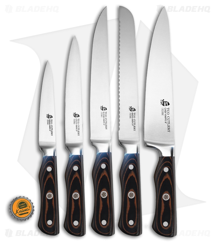 Tuo Cutlery Legacy 6 Piece Luxury Knife Block Set - Blade HQ