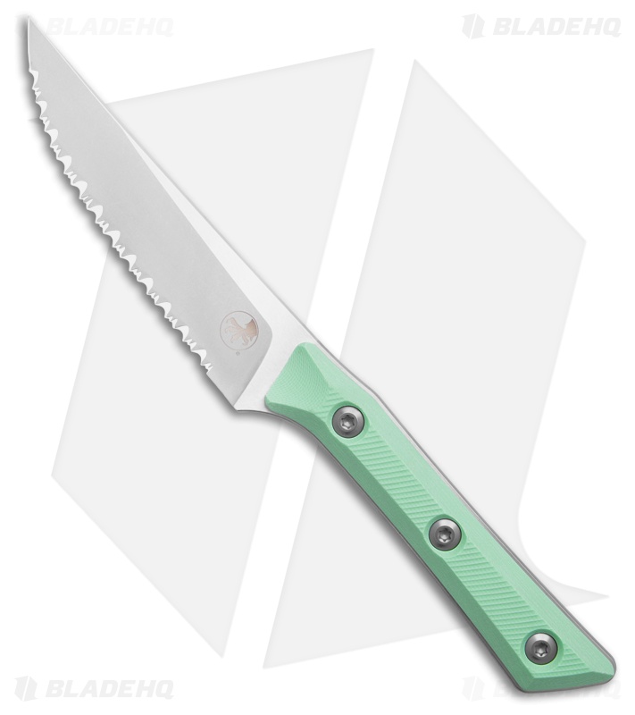 Microtech 4pc Steak Knife Fixed Blade Set Caribbean G-10