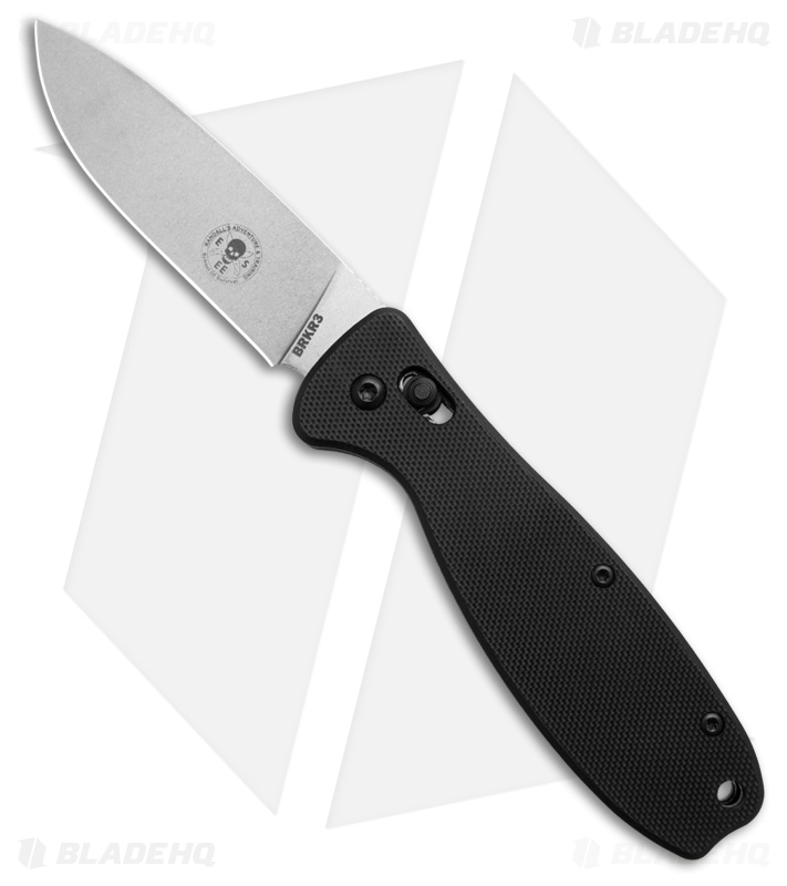 BRK ESEE Zancudo Automatic Knife Black G-10 (3" Stonewash) - Blade HQ