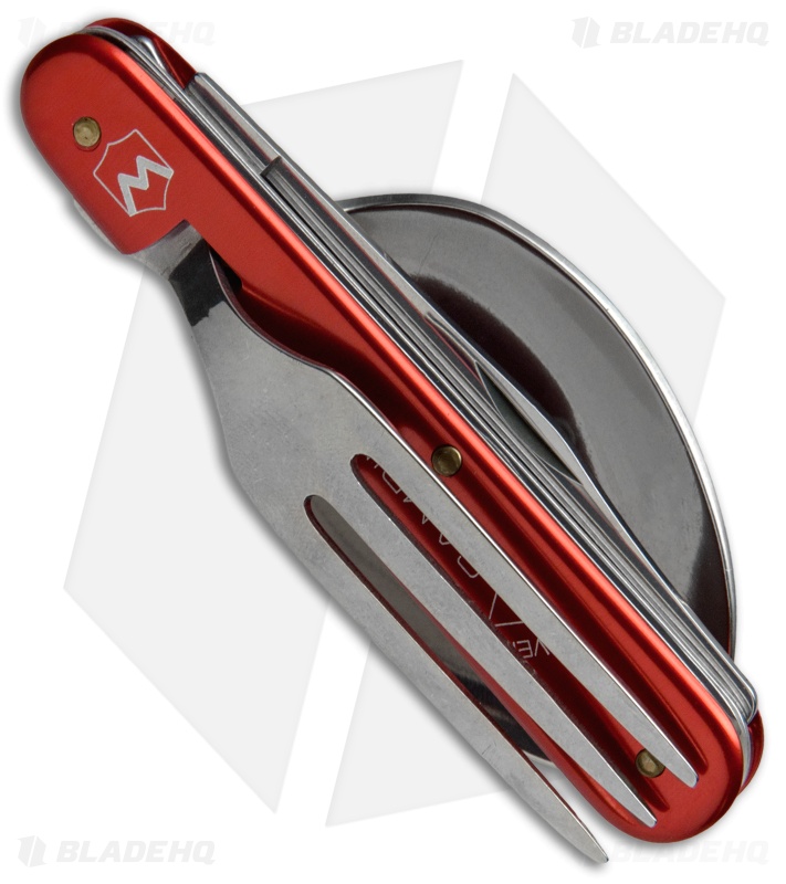 Mercury Rover Camping Multi-Tool | Red Anodized Aluminum - Blade HQ