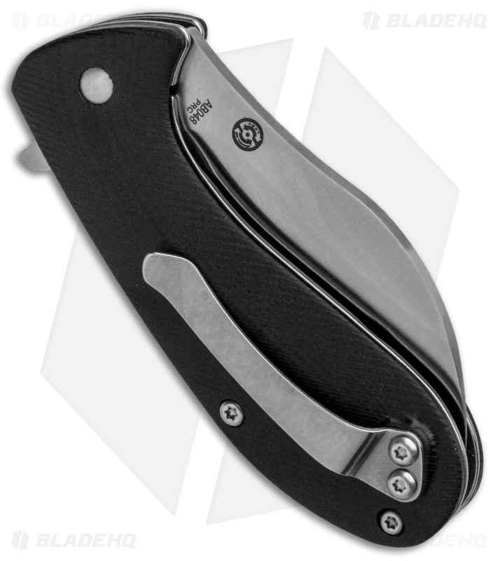 ABKT Grunt | Liner Lock Flipper Knife | Black G-10 - Satin