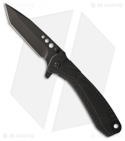 ABKT Phantom Specter Liner Lock Knife Black Aluminum (3.75" Black ...