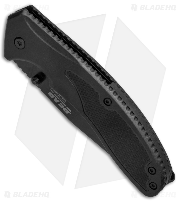 Bear Edge Sideliner 4.5" Spring Assisted Knife Black Al (3.25" Black ...