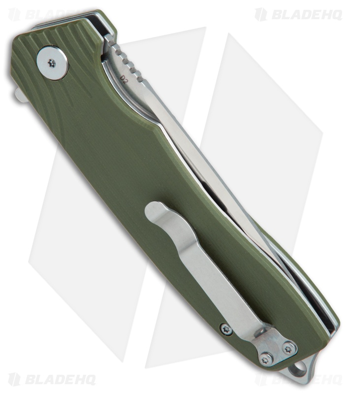 Bestech Knives Lion Liner Lock Knife Green G-10 (3.3" Satin) - Blade HQ