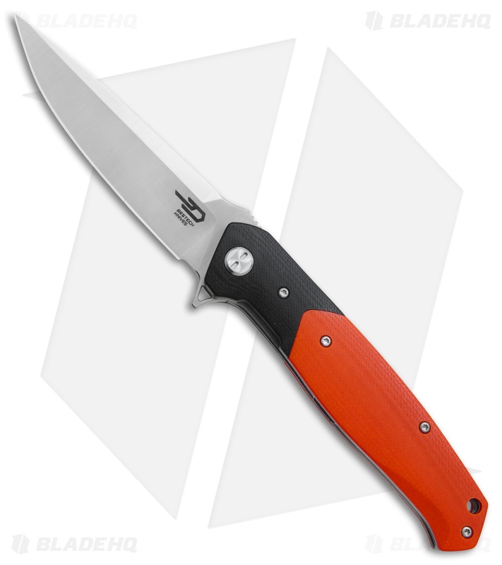 Bestech Knives Swordfish Liner Lock Knife Orange/Black G-10 (3.8" Satin ...