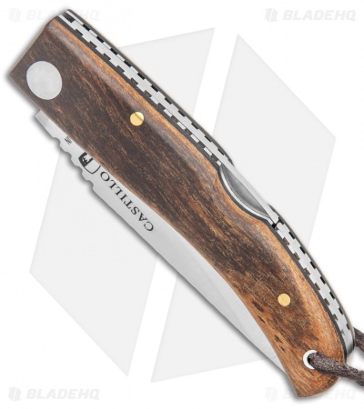 Castillo Navaja Knife Bocote Wood (3" Satin) - Blade HQ