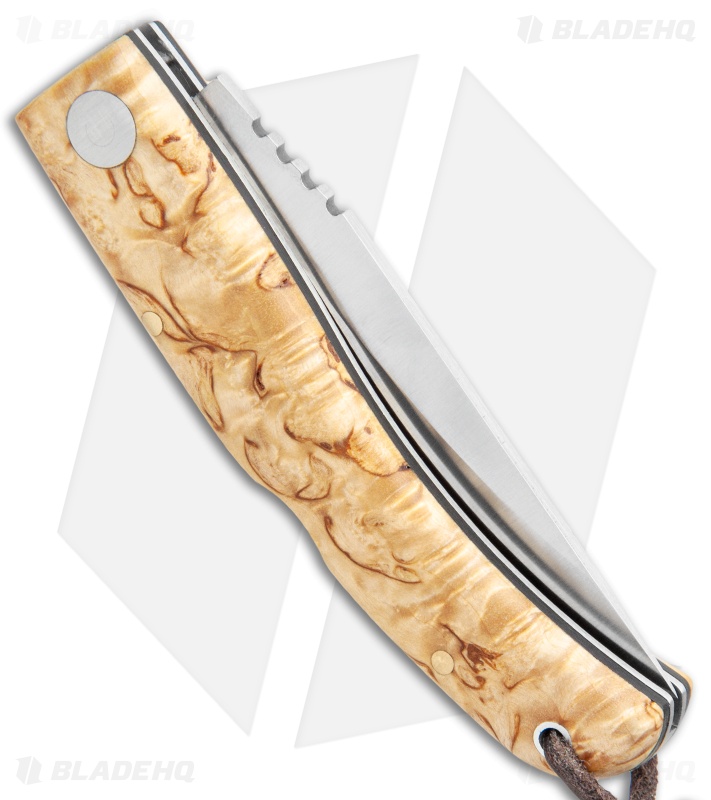 Castillo Navaja Lock Back Knife Curly Birch (Satin) - Blade HQ