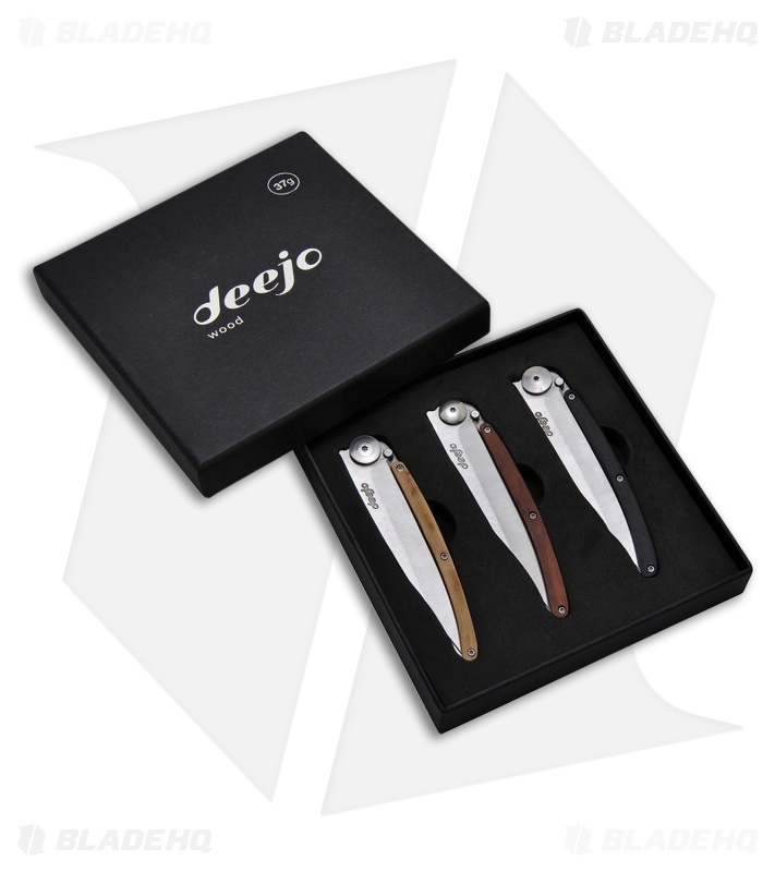 Deejo 37g 3 Piece Wood Display Box Set - Blade HQ