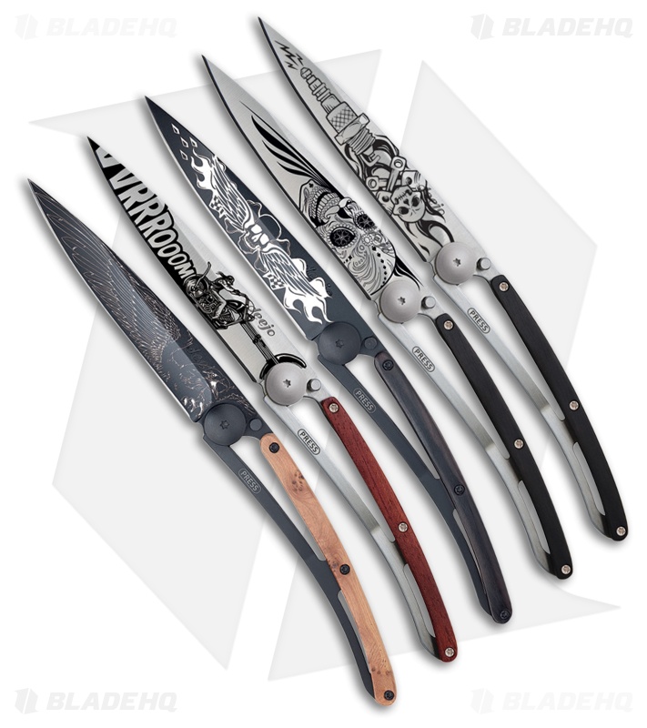 Deejo 37g 4+1 Biker Tattoo Display Boxed Set Wood DEE0038 - Blade HQ