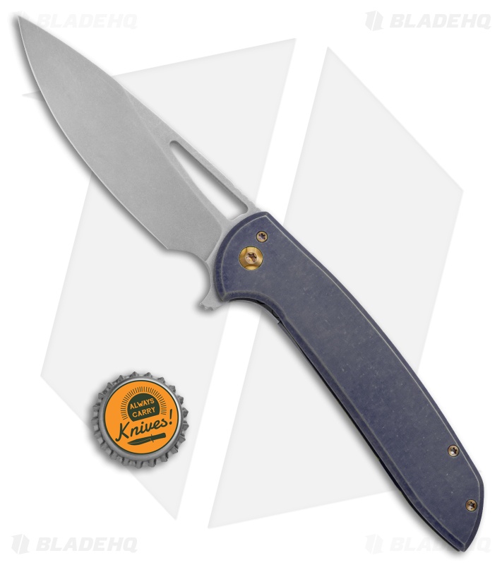 Ferrum Forge Stinger XL Frame Lock Knife Slab California (4" Stonewash ...