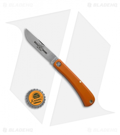 GEC #71 Farm & Field Bull Nose - Slip Joint Knife | Burnt Orange Delrin