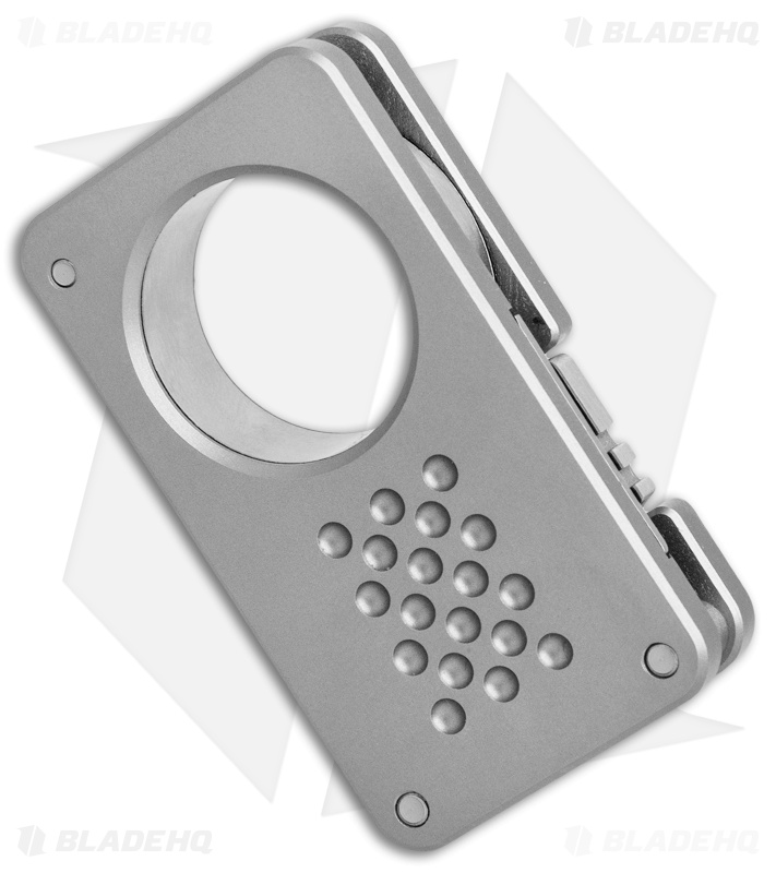 JHO Knives Nug Liner Lock Knife Titanium Knuck (0.75" Satin) - Blade HQ