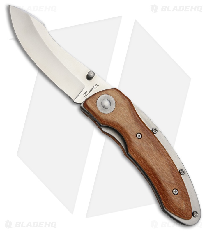 Katz Kagemusha Liner Lock Knife Blonde Ashwood (3.5" Satin) - Blade HQ
