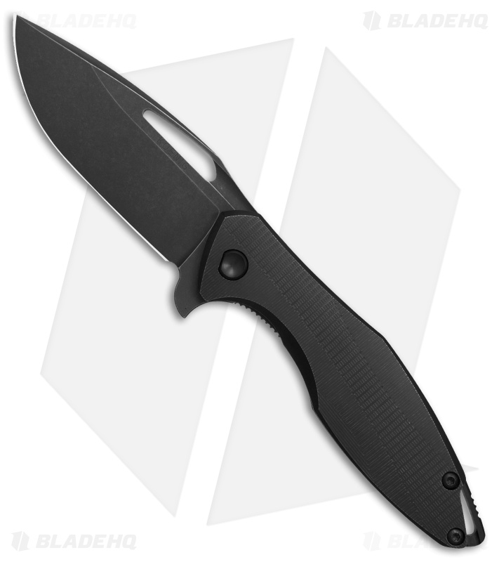 Koenig | Arius Style 57 Frame Lock Knife | Distressed DLC | Black SW