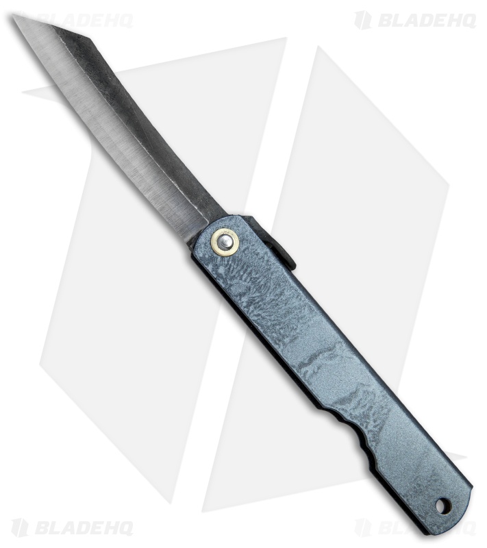 Nagao Higonokami Friction Folder Blue/Gray (3" Aogami) HIGOC3B - Blade HQ