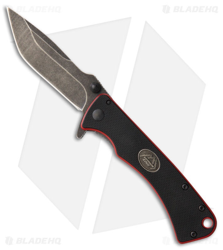 Outdoor Edge Divide Frame Lock Knife Black G-10 (3" Black Stonewash ...
