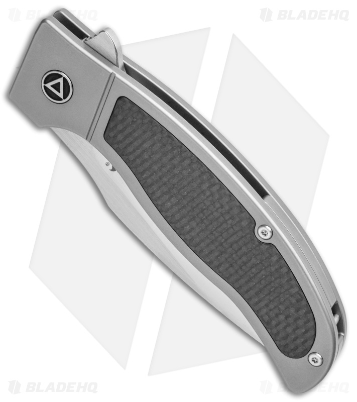 QSP Legatus Frame Lock Knife Titanium w/CF Inlay - Blade HQ