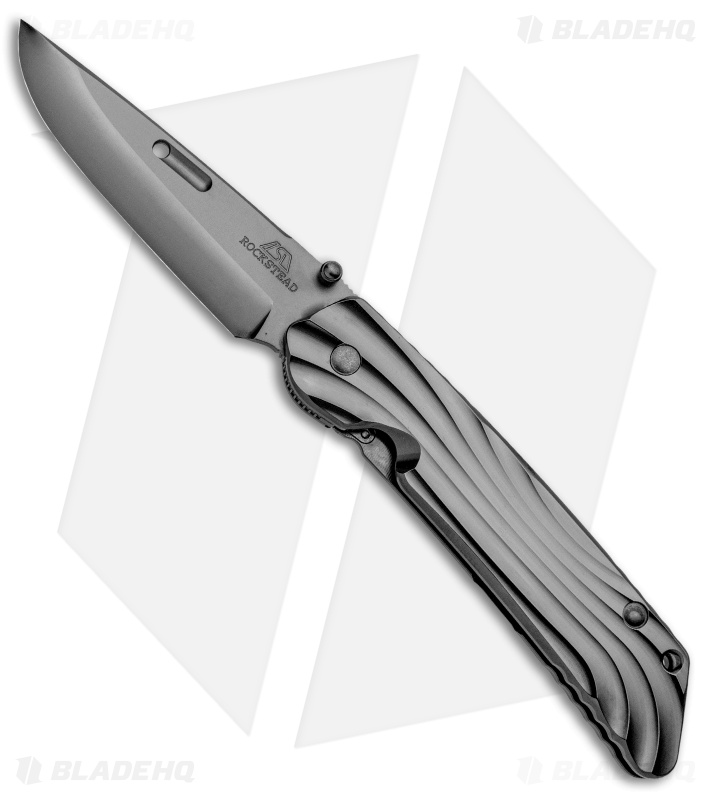 Rockstead Higo II Frame Lock Knife Polish DLC Titanium (3.5" DLC ...