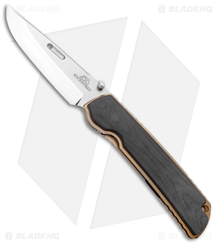 Rockstead Higo II-X-ZDP - Titanium Liner Lock Knife | Gold + CF
