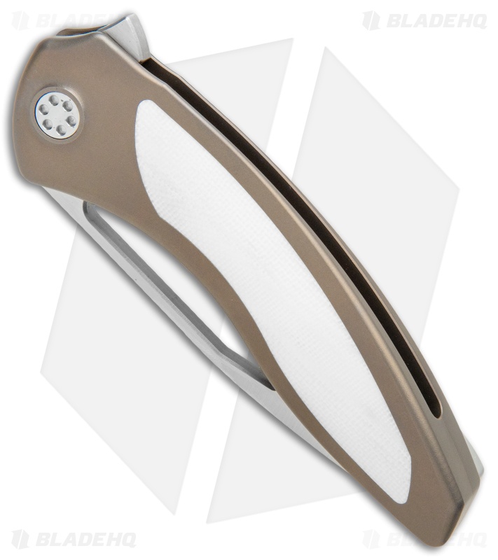 Sharp By Design Void - Manual Folding Knife | Bronze Ti + White G-10