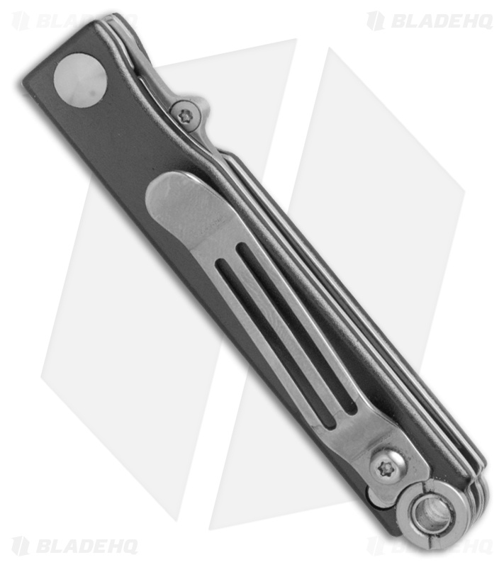 StatGear Pocket Samurai Liner Lock Key Chain Knife Gray Al (2.1" Satin ...