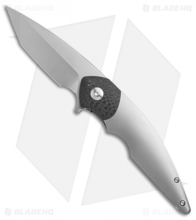 VDK Pioneer Of The Nile Frame Lock Knife Ti/CF (4" Satin) - Blade HQ