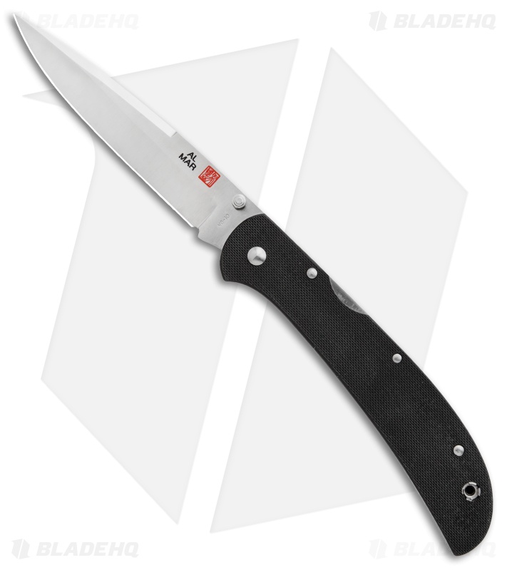 Al Mar Eagle Talon Lock Back Knife Black G-10 (4" Satin) - Blade HQ