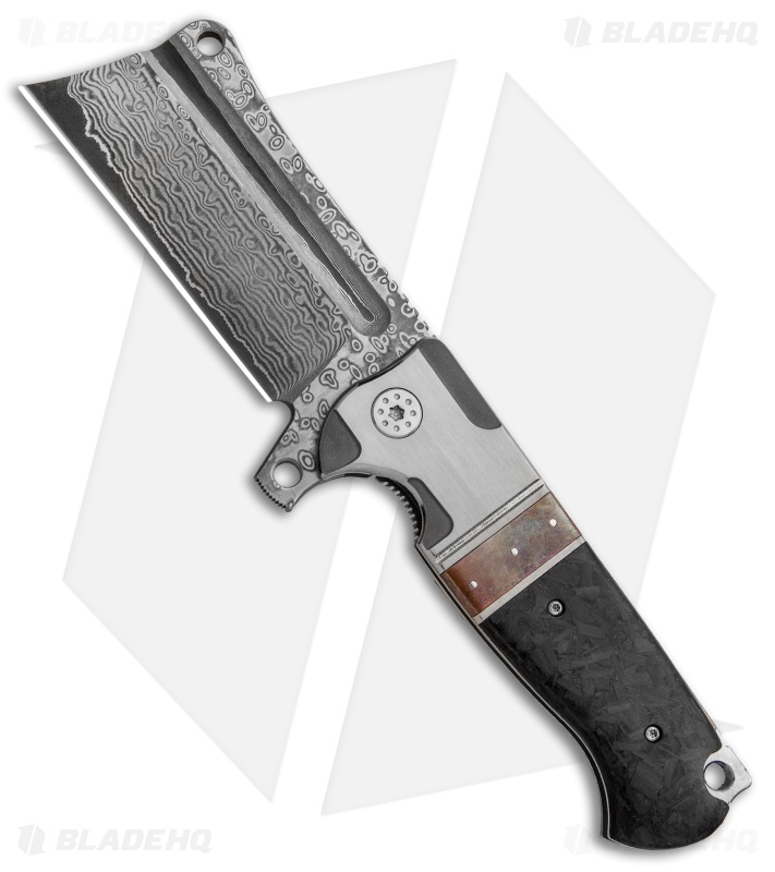Andre de Villiers Custom Battle Cleaver | Flipper Knife | Copper Shred CF