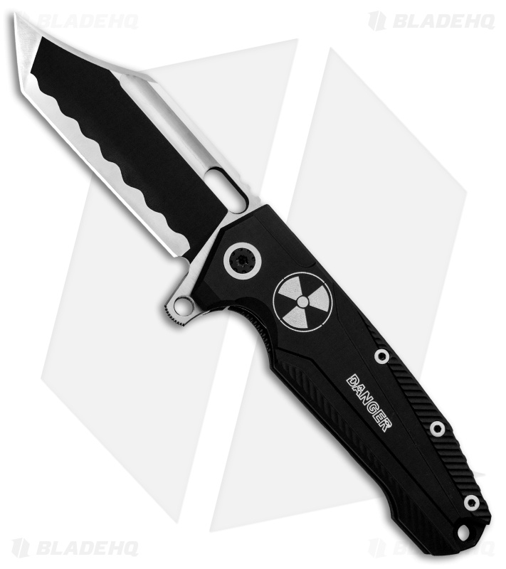 Andre de Villiers Custom "Danger" Beast Freak Flipper Knife (3.75" 2 ...