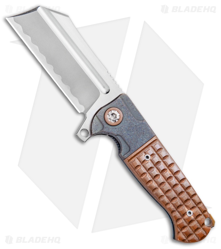 Andre de Villiers Mini Cleaver| Flipper Knife | Copper Frag